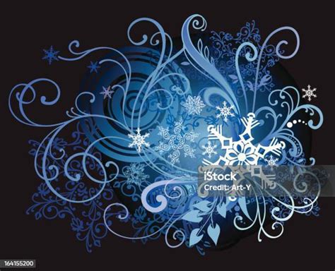 Bunga Es Ilustrasi Stok Unduh Gambar Sekarang Alam Biru Bunga