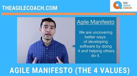 Agile Manifesto The 4 Values Youtube