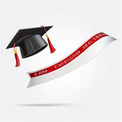 A Graduation Cap And Banner Premium Ai Generated Image