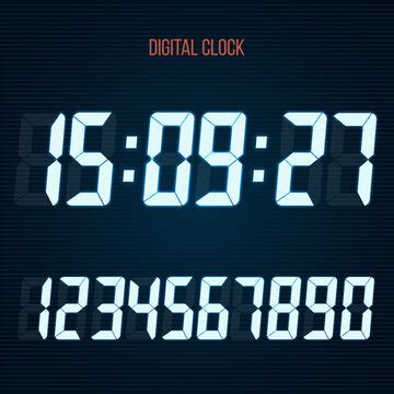 Digital Clock Font Images Browse Stock Photos Vectors And Video Adobe Stock