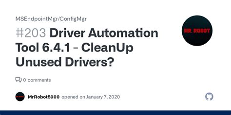 driver automation tool 6 4 1 cleanup unused drivers · issue 203 · msendpointmgr configmgr