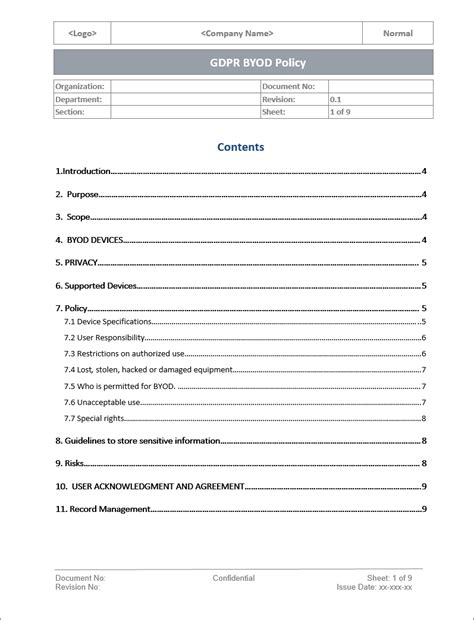 Gdpr Implementation Toolkit Itsm Docs Itsm Documents And Templates