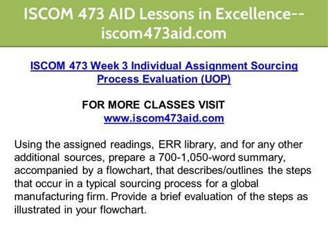 Iscom 473 Aid Lessons In Excellence Ppt Download