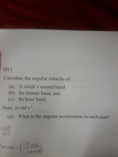 solved o11 calculate the angular velocity of a b o a