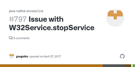 issue with w32service stopservice · issue 797 · java native access