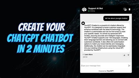 Create A Custom Ai Chatbot Gpt With Yourgpt In 2 Minutes Yourgpt