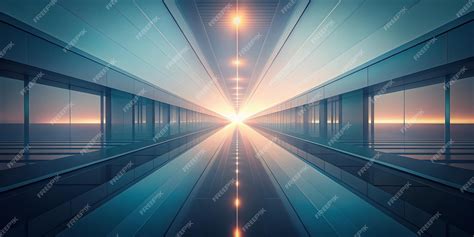 Floating Moving Shapes Towards A Centre Vanishing Point A Minimalist Image Premium Ai