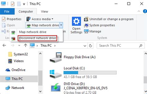 How To Map And Disconnect Network Drive On Windows 10