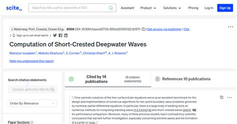 Computation Of Short Crested Deepwater Waves