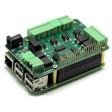 8 Mosfets Solid State Stackable Card For Raspberry Pi