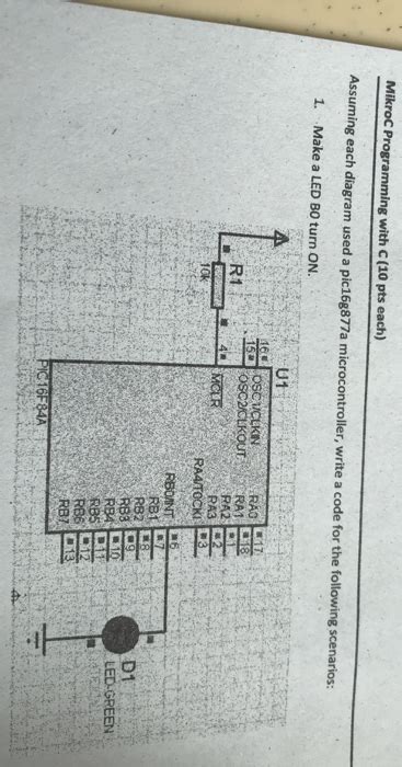 Solved Mikroc Programming With C 10 Pts Each Assuming Each
