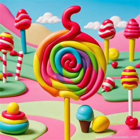 Candy Land Inspired City Prompts Stable Diffusion Online