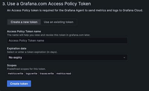 Create An Access Policy Token Grafana Labs