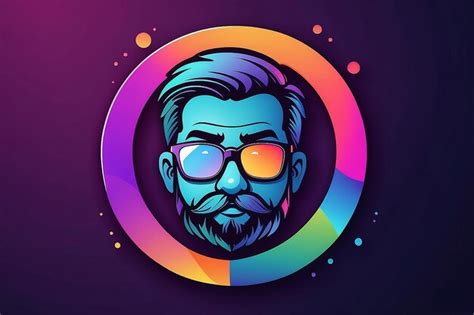 Gradient Creative Nerd Logo Template Premium Ai Generated Image