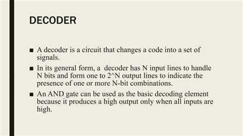 Encoders And Decoders Pptx