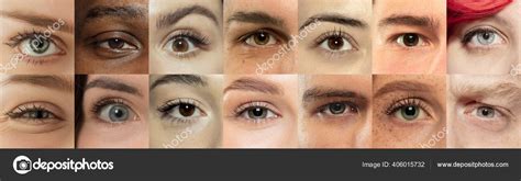 Set Collage Of Different Types Of Male And Female Eyes Stock Photo Vova130555 Gmail Com