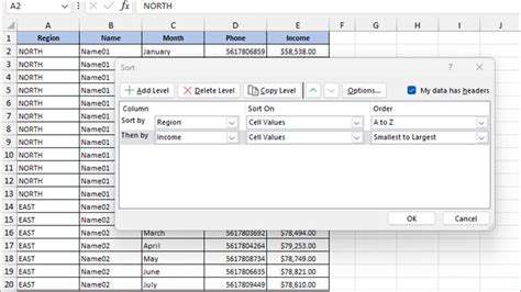 Macro Example Sorting Excelnotes