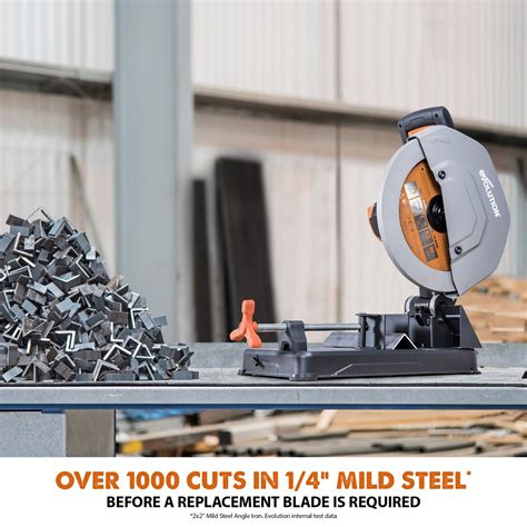 Evolution S355cpsl Metal Cutting Chop Saw With 14 In Mild Steel Blade