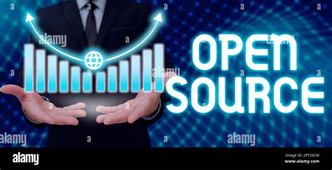 Text Caption Presenting Open Source Internet Concept Contains The Source Code That Can Be
