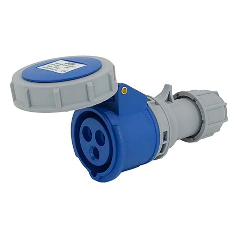 Jce 16a 3 Pin Blue Trailing Socket 240v Ip67