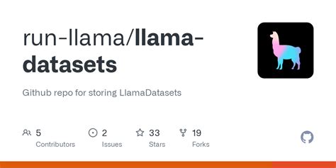 github run llama llama datasets github repo for storing llamadatasets
