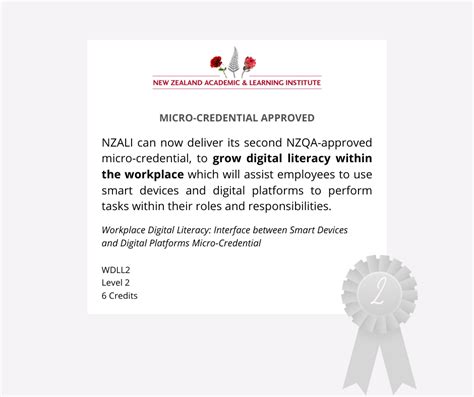 Second Nzqa Approved Micro Credential