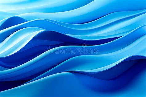 the background features wavy lines in blue and white colors creating a