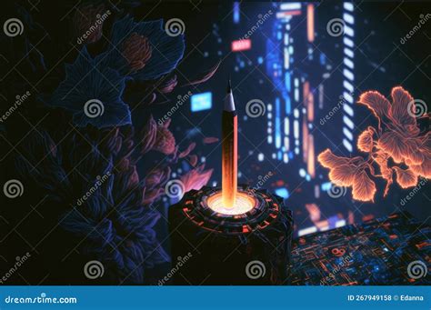 Old Technology In The Cyberspace Laying In The Obsolescence Stock Illustration Illustration Of