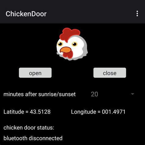kokot a low energy chicken coop door