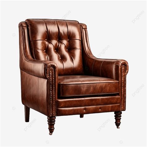 포함된 흰색 배경 클리핑 패스에 격리된 갈색 가죽 안락의자 갈색 가죽 안락 의자 절연 흰색 배경에 클리핑 경로 포함 Png 일러스트 및 이미지 에 대한 무료 다운로드