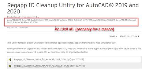 regapp id cleanup utility major bug autodesk community