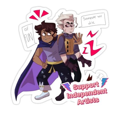 Luz And Hunter Sibling Energy Real Sticker For Sale By Dasicality