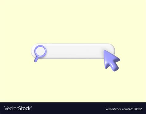 Search Bar Navigation Template For Website Vector Image