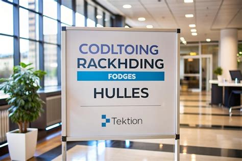 Premium Photo Tech Hackathon Coding Challenge Rules Signage Mockup