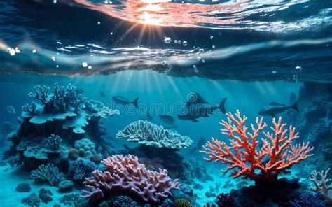 exploring the depths a journey through the ocean s biodiversity stock