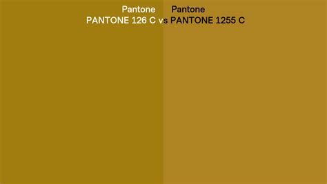 Pantone 126 C Vs Pantone 1255 C Side By Side Comparison