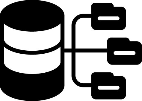 Database Glyph Icon Vector Art At Vecteezy