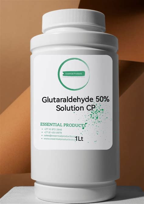 Glutaraldehyde 50 Solution Cp 1lt Essential Products