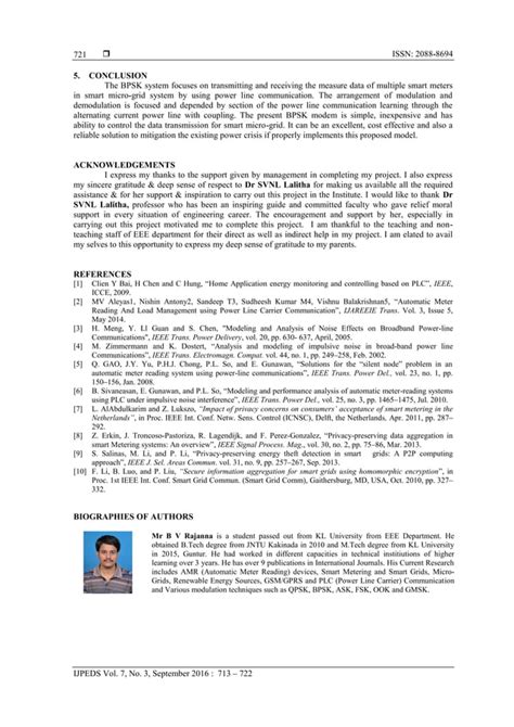 Bpsk Modulation And Demodulation With Power Line Carrier Communication And Gsm Communication For