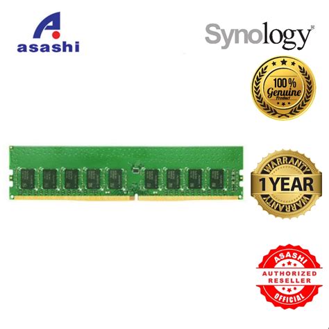 Synology Ddr4 2133 Ecc Unbuffered Dimm 288pin 1 2v 16gb Ram Ramec2133ddr4 16gb Shopee Malaysia