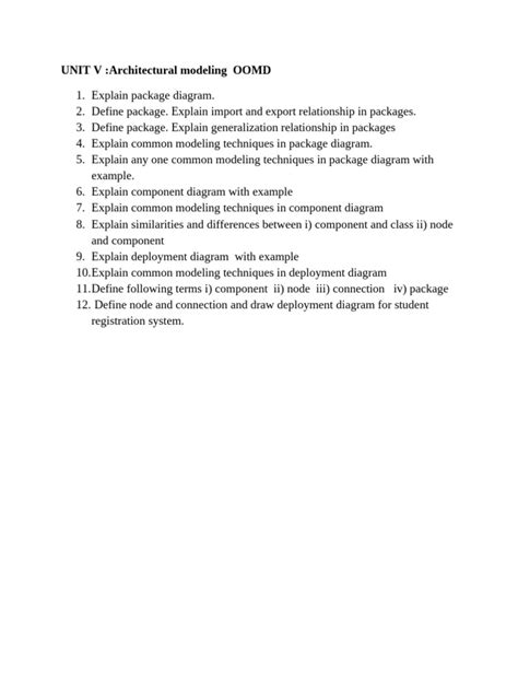 unit v que bank oomd pdf