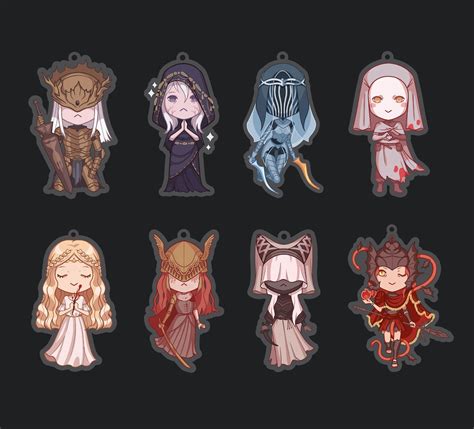 Souls Er Inspired Keychains Etsy
