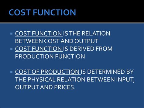 COST CONCEPTS J.P. Bharathi - ppt download