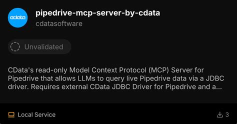 pipedrive mcp server by cdata mcp · lobehub