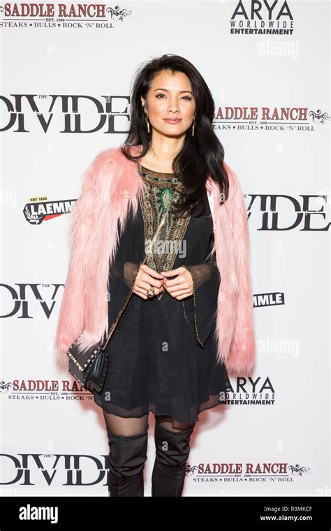Los Angeles Usa Th November Kelly Hu Attends Los Angeles Premiere Of The Divide