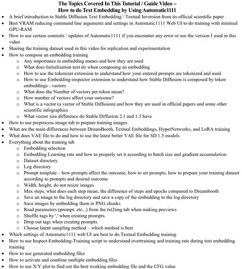 New Expert Tutorial For Textual Inversion Text Embeddings Very