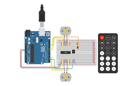 Circuit Design Robot Ir Arduino Tinkercad