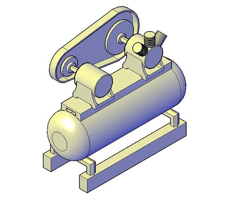 Compressor 3d Cad Models Cadblocksfree Thousands Of Free Cad Blocks