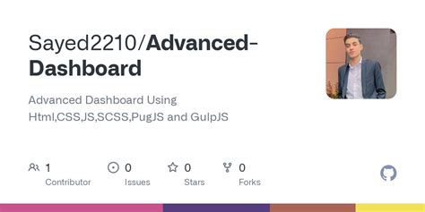 GitHub Sayed Advanced Dashboard Advanced Dashboard Using Html CSS JS SCSS PugJS And GulpJS