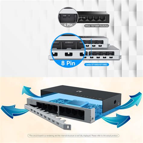 NETIS ST108D 8 Port Fast Ethernet Switch
